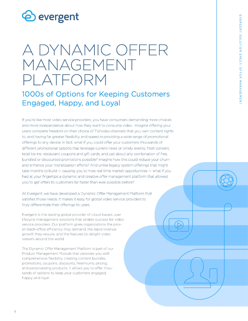 Evergent Solution Sheet-Offer Management - Evergent