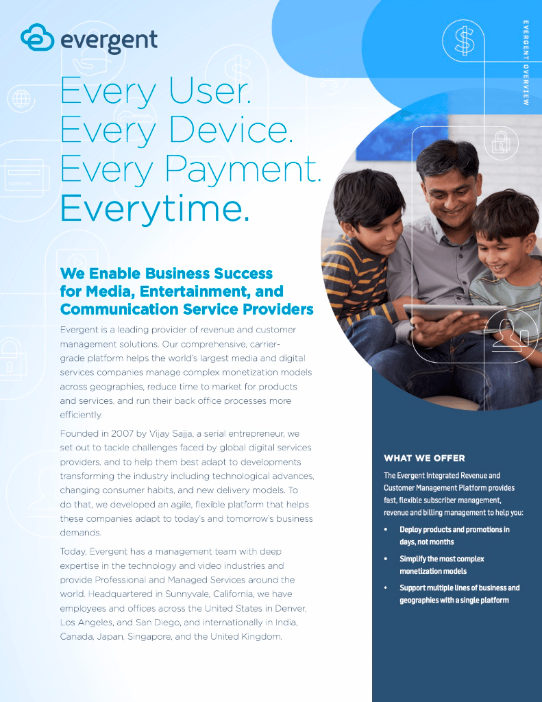 Evergent Corporate Overview - Evergent